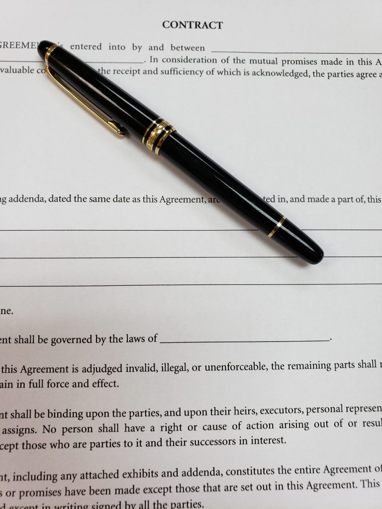 A Contract is a Contract | Cox Law, PLLC